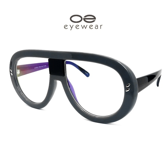 O2 Eyewear | Accessories | O2 Eyewear 738 Futuristic Nerd Flat Top ...